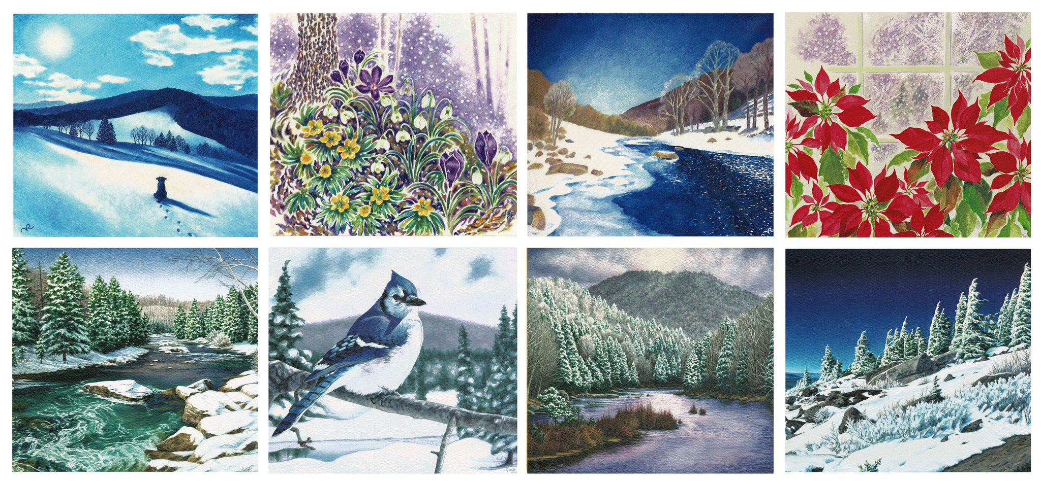 Note Cards - Set 1 (Winter/Holiday) – Wolf Creek Printery